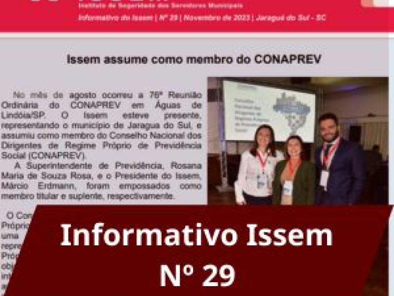 ISSEM - Disponível o informativo nº 29 do Issem